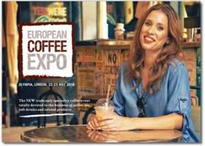 European Coffee Expo to take place at in London May 22nd – 23rd, 2018