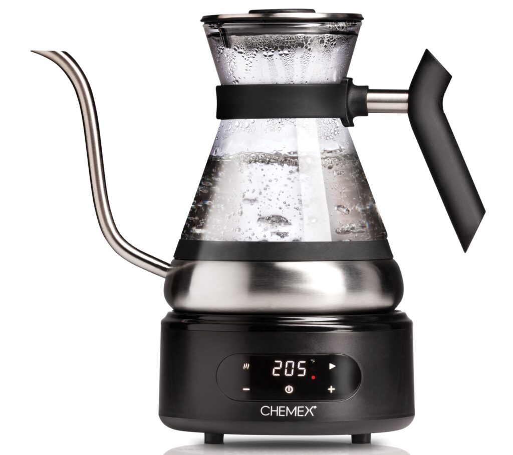 Chemex Chettle, glass and stainless-steel gooseneck vessel