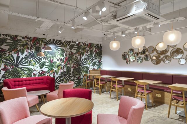 Costa shop reopens with dedicated work zones for remote workers