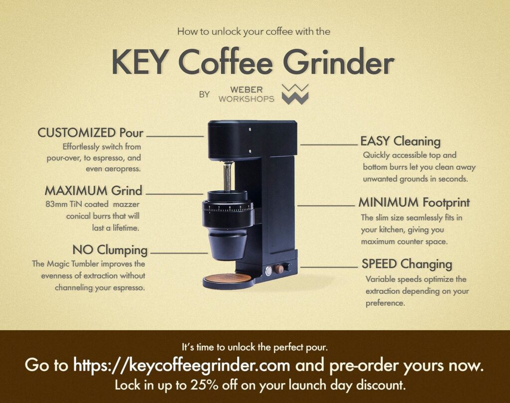 Key from Weber Workshops is the grinder suitable for any style of coffee