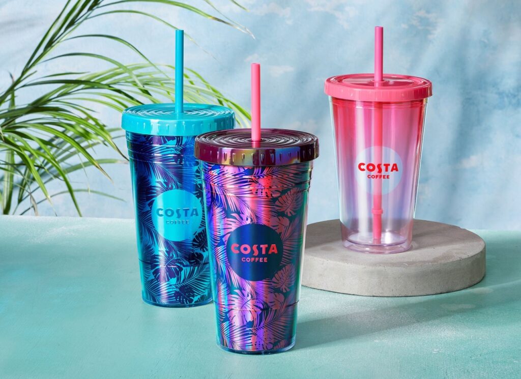 Costa Coffee’s new reusable range for summer 2022