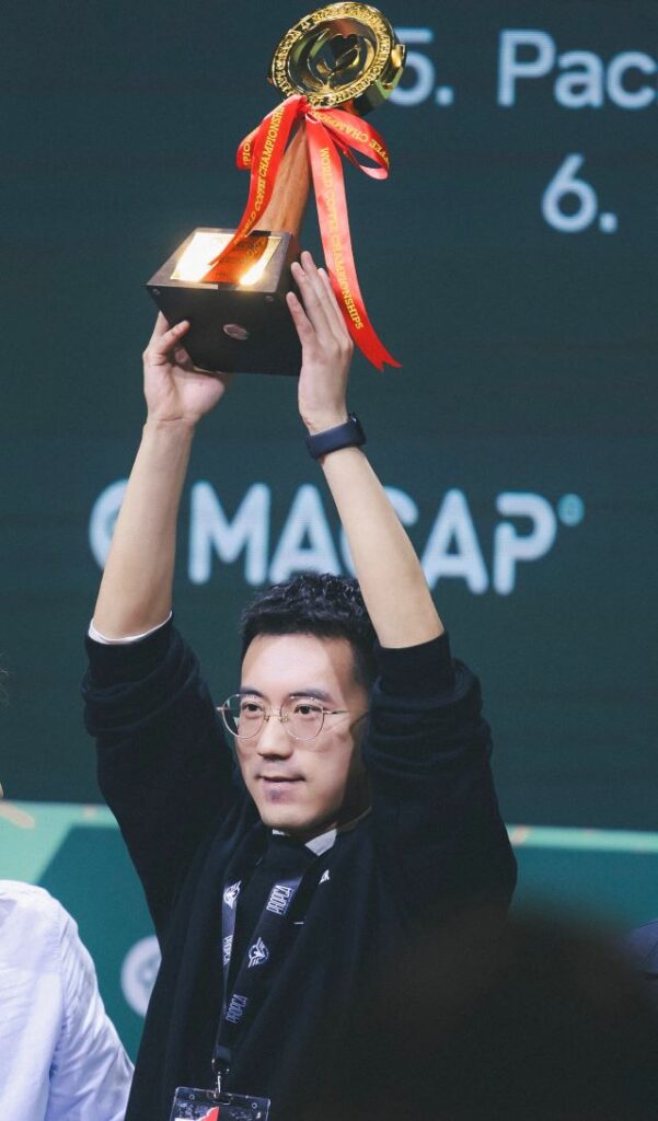 Liang Fan speaks about his title of world latte art champion